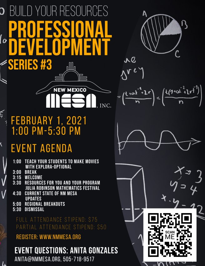 New Mexico MESA » Professional Development Series 2020-2021